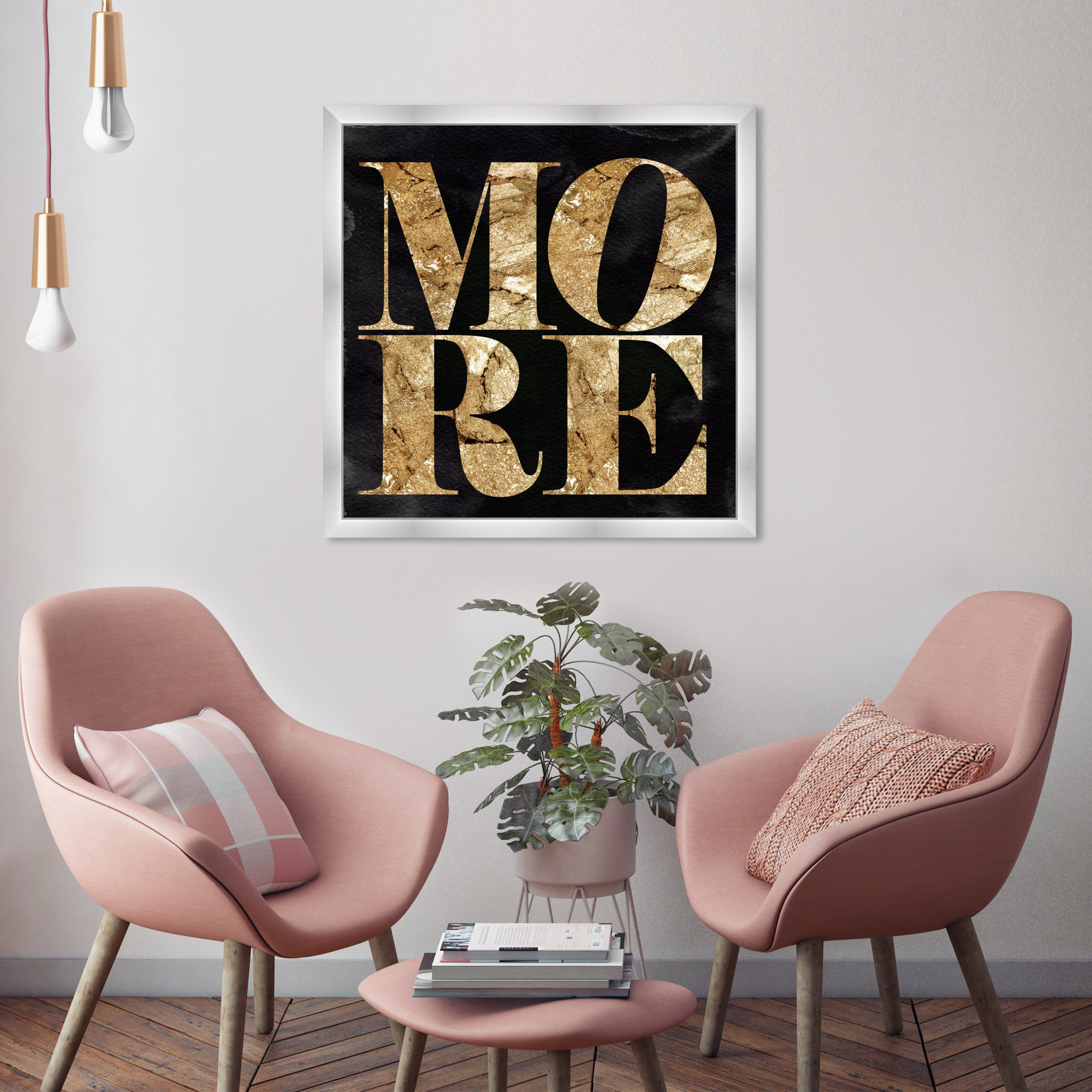 Oliver Gal Prints "Solid Gold More", Golden Texture More Modern Gold Framed Wall Art Print For ...